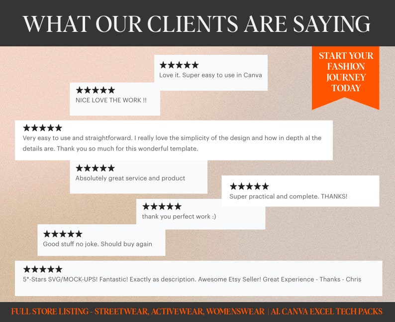 Simple Fashion Tech Pack Template Canva Tech Pack Template Canva ...