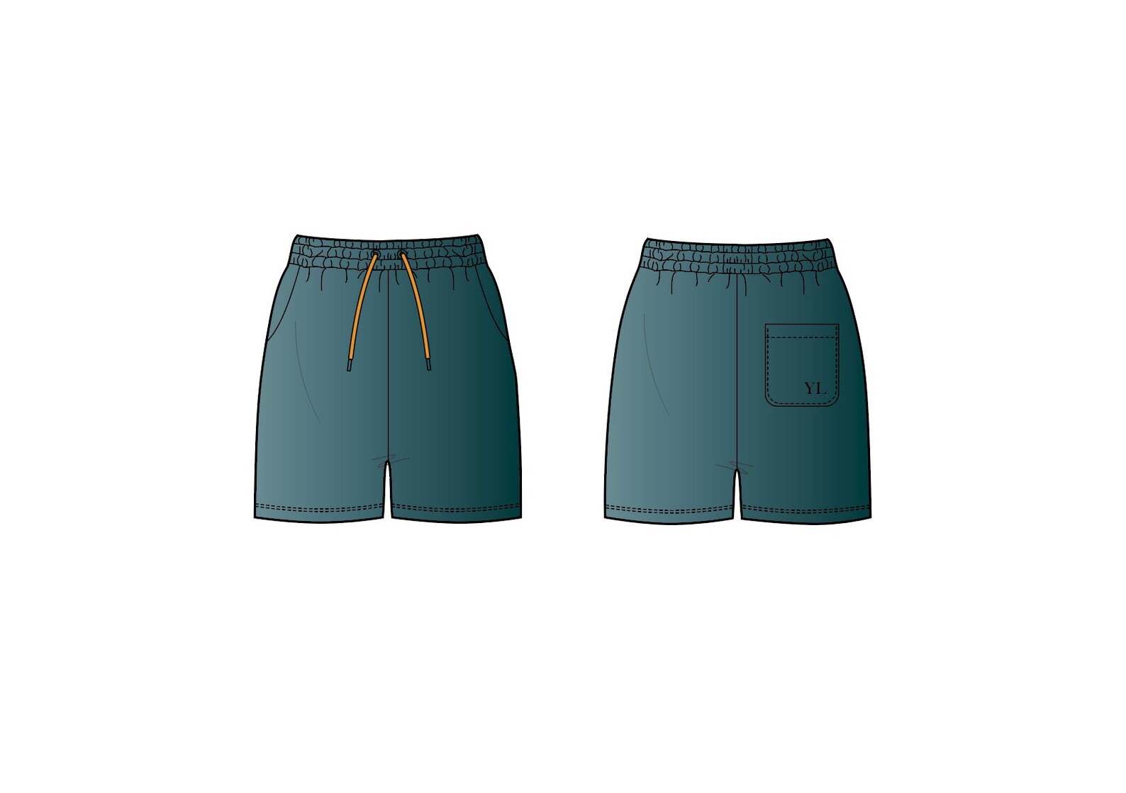Sweat Short Vector Mens Shorts Tech Pack Streetwear Vector Template ...