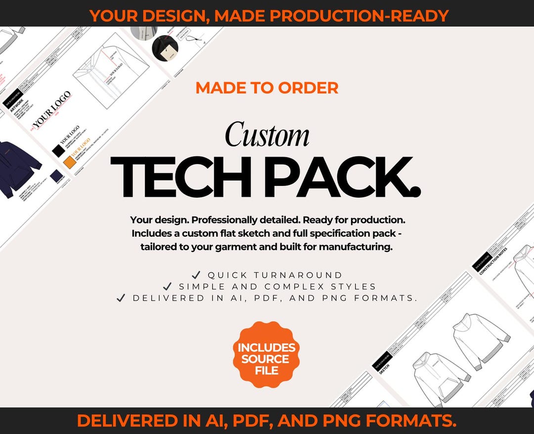 Custom Fashion Tech Pack Fashion Designer Tech Pack Fashion Tech Pack ...