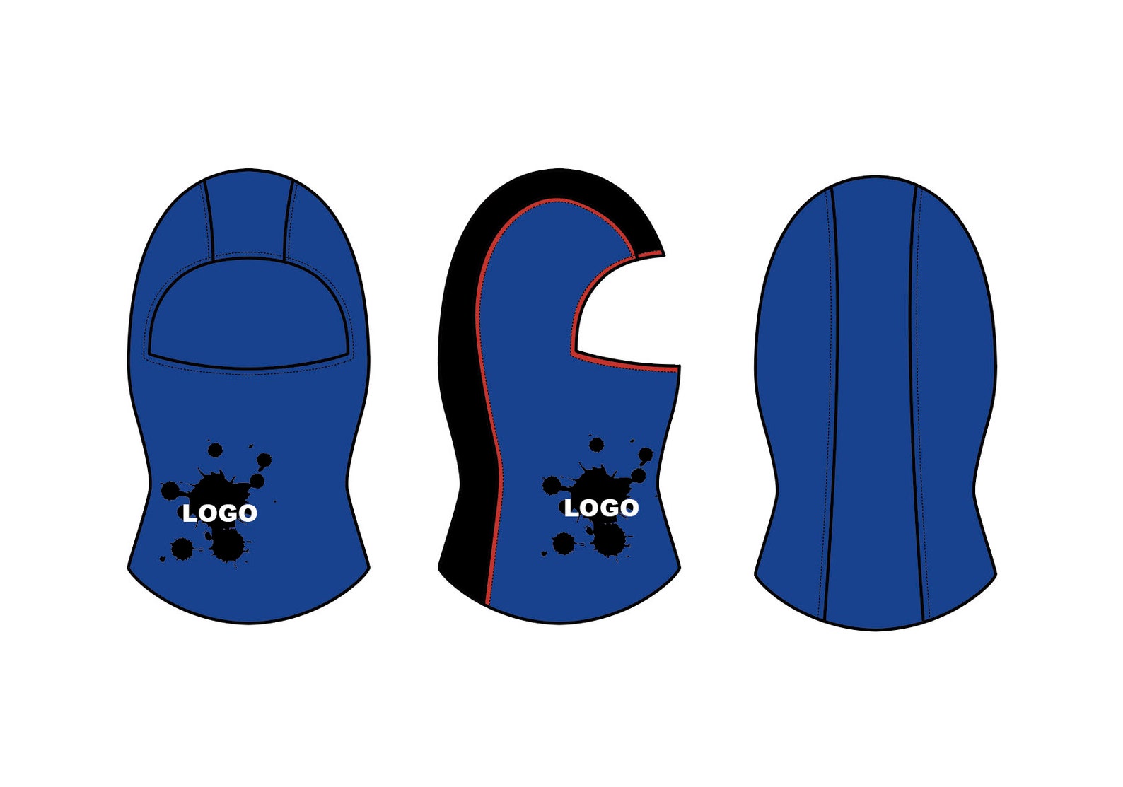 Balaclava Drawing Ski Mask Sketch Drawing Streetwear Tech Pack Template ...