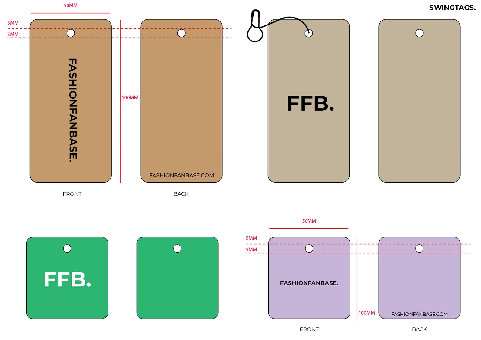 Streetwear Vector Fashion Brand Labelling Tech Pack Template Fashion ...