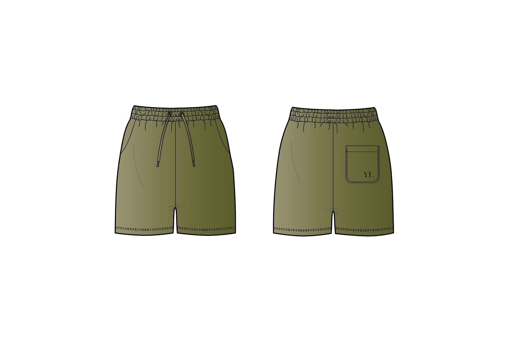 Sweat Short Vector Mens Shorts Tech Pack Streetwear Vector Template ...