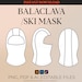 Balaclava Drawing Ski Mask Sketch Drawing Streetwear Tech Pack Template ...