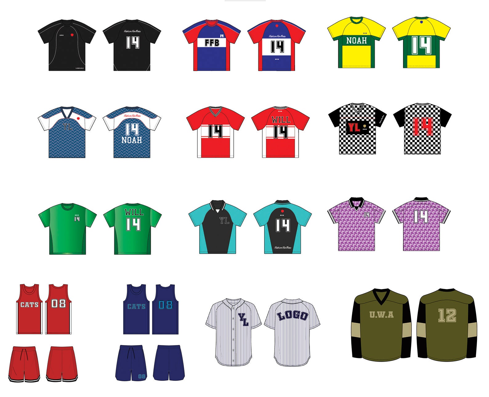 Activewear Men's Streetwear Vector Mockup Fashion Tech Pack Template ...