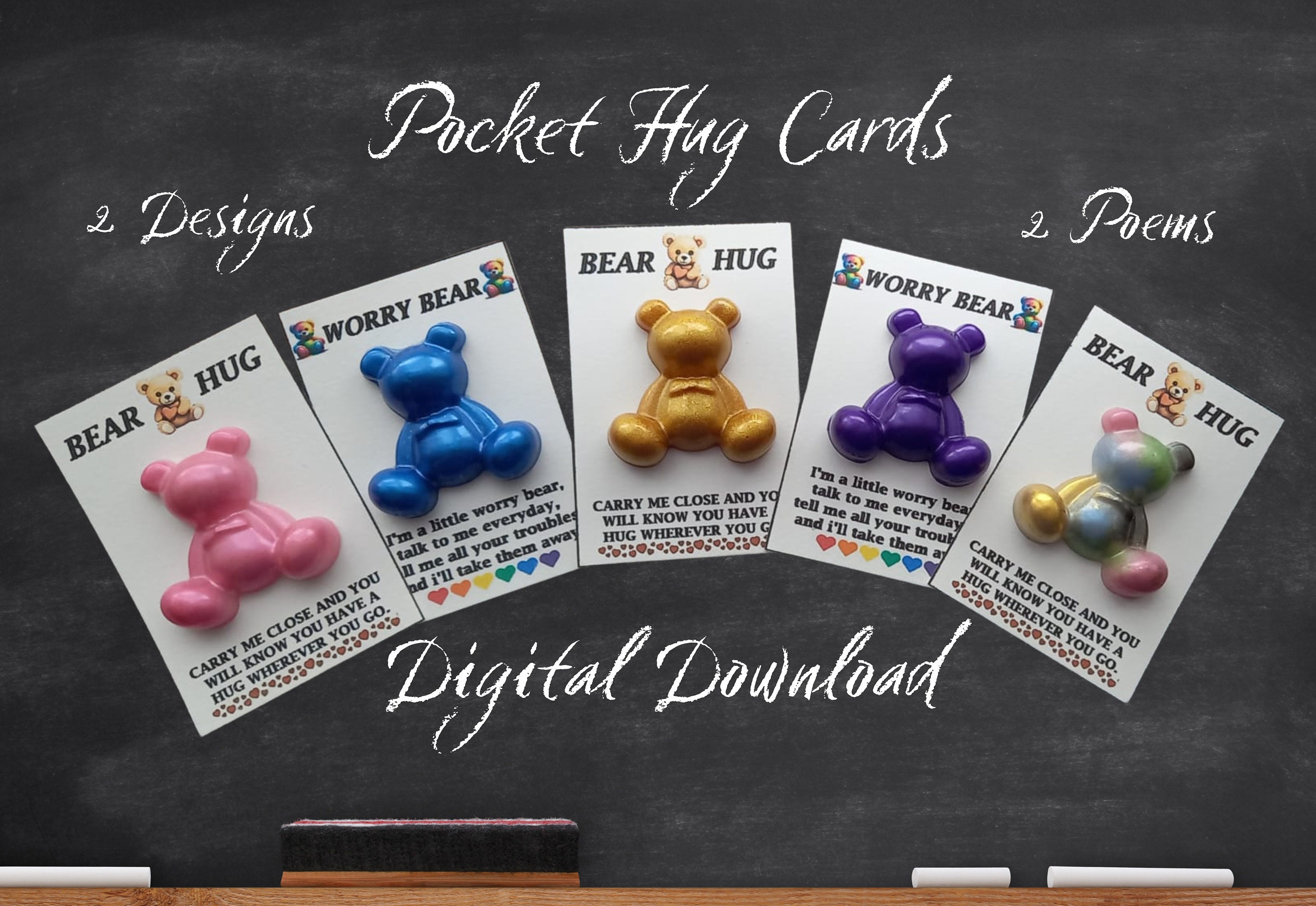 PDF File Instant Download: Printable Pocket Cards 2 Different Poems ...