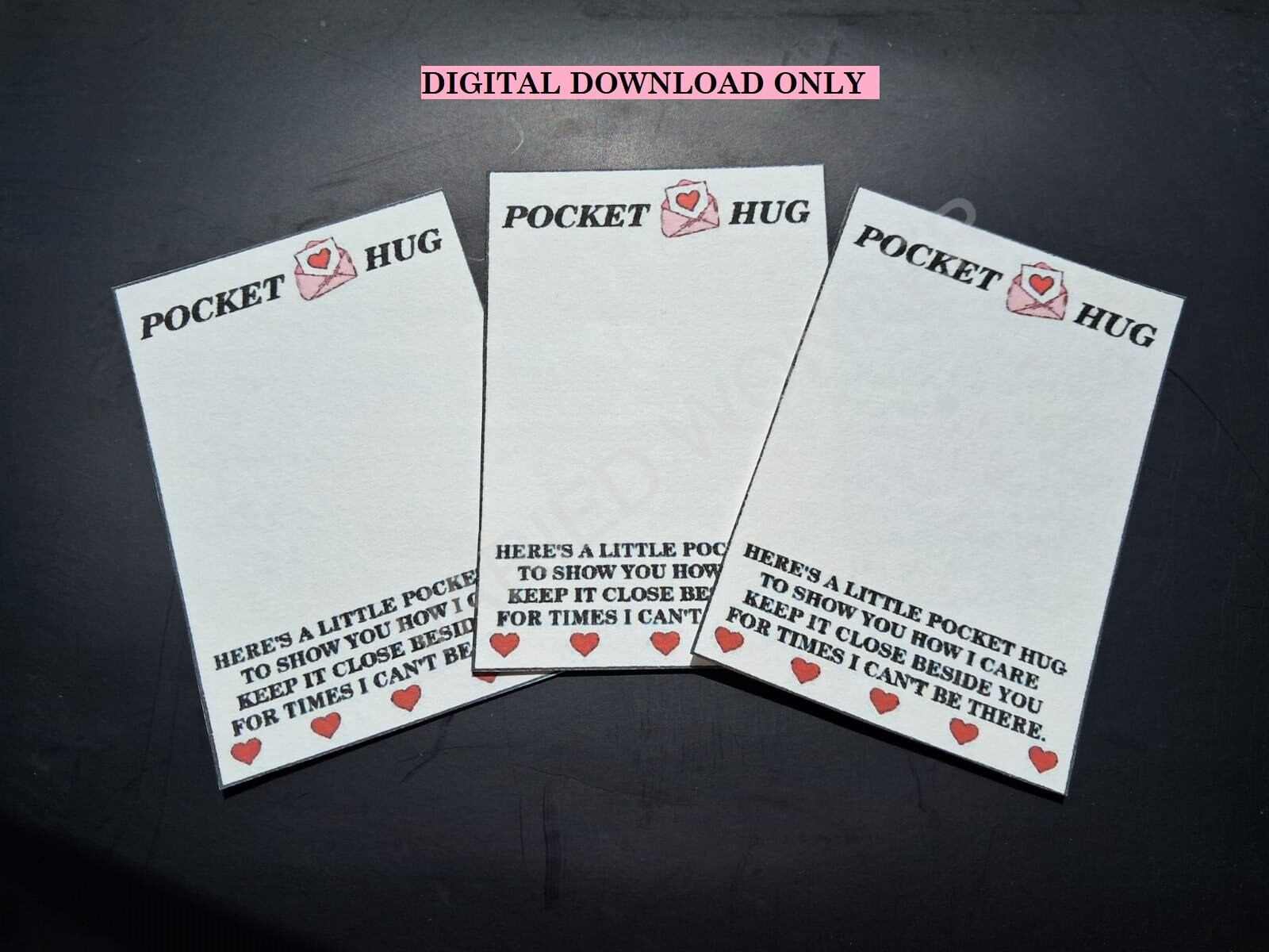 PDF File Instant Download: Printable Pocket Cards 3 Different Poems ...