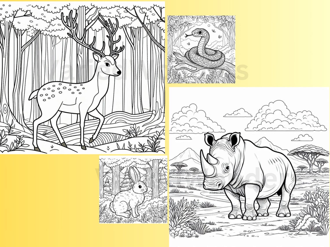 Kids Colouring Fun Pack | 101 Printable Animal Colouring Sheets ...