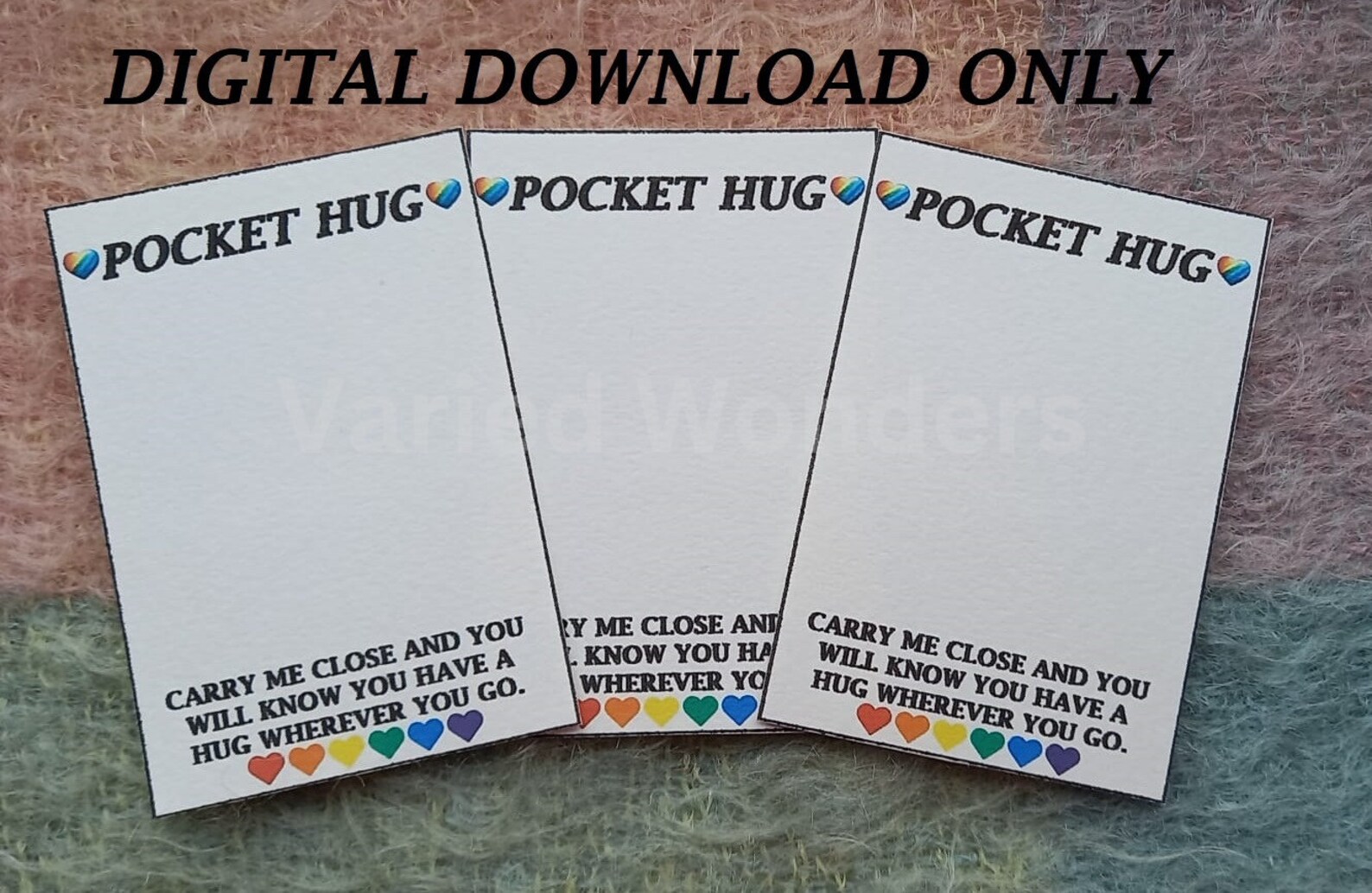 PDF File Instant Download: Printable Pocket Cards. Business Templates ...