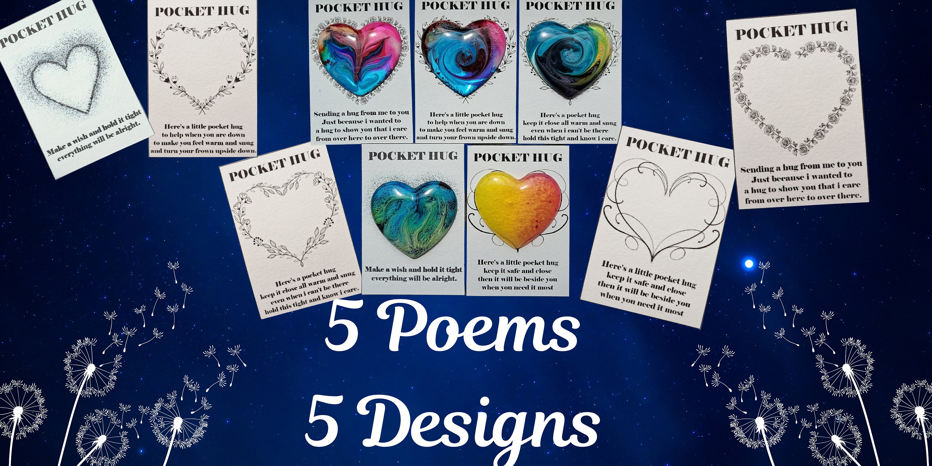 PDF Files Instant Download: Printable Pocket Cards 5 Different Poems 5 ...