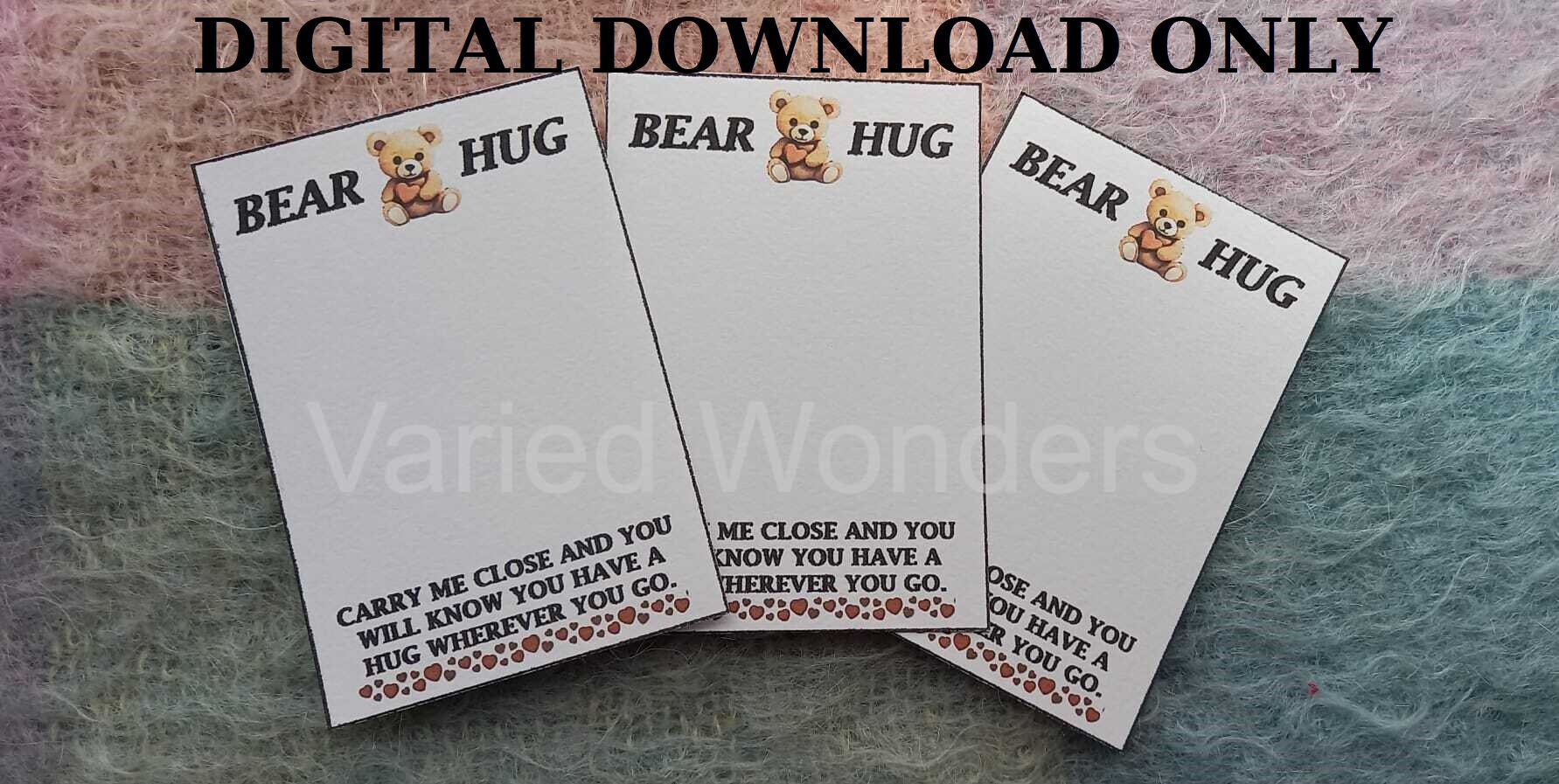 PDF File Instant Download: Printable Pocket Cards 2 Different Poems ...