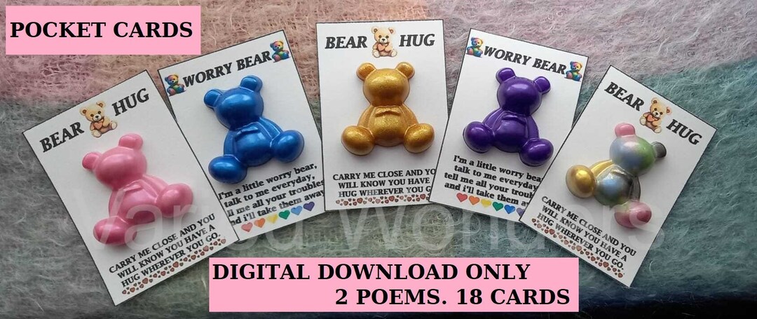 PDF File Instant Download: Printable Pocket Cards 2 Different Poems ...