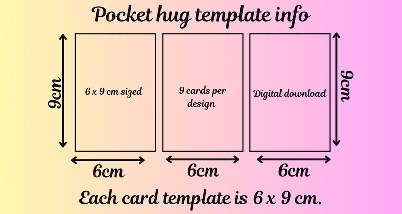 PDF File Instant Download: Printable Pocket Cards. Business Templates ...