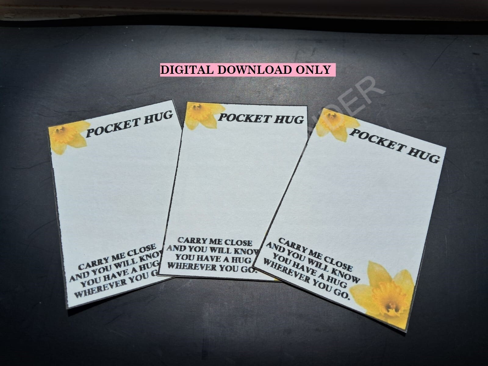 PDF File Instant Download: Printable Pocket Cards. Business Templates ...