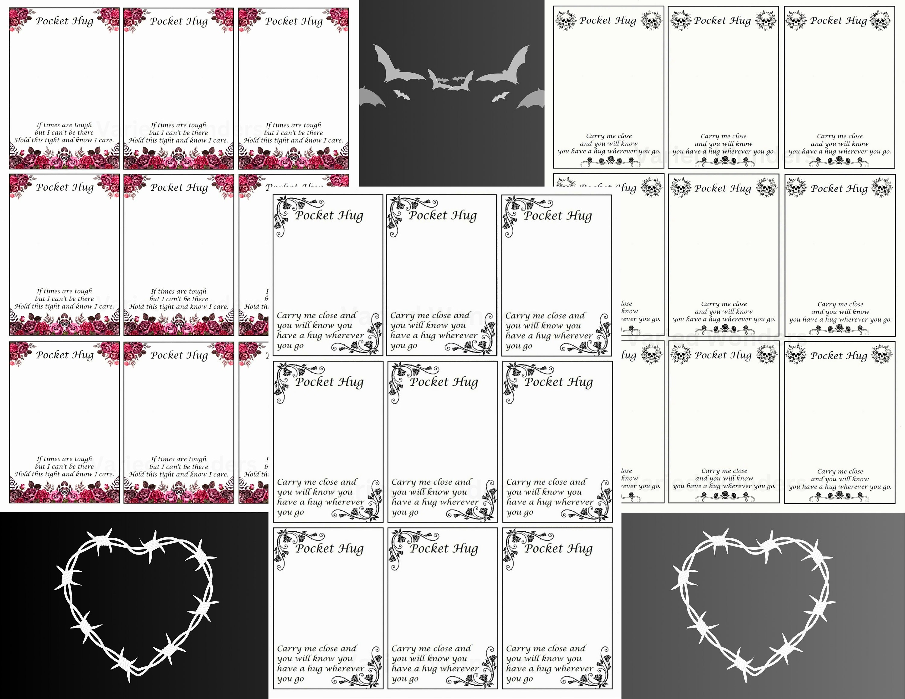 PDF File Instant Download: Printable Pocket Cards 2 Different Poems ...