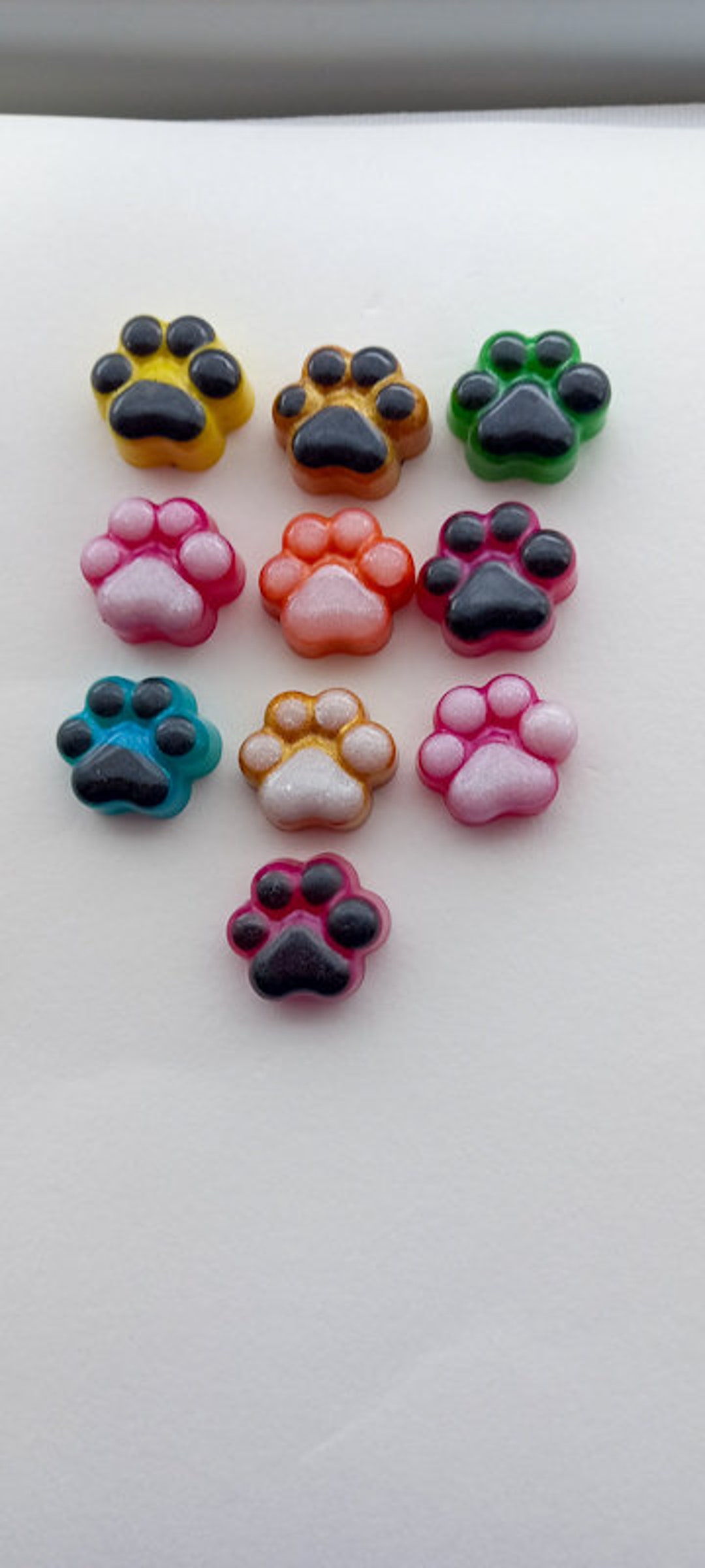 Paw Print Thumbtacks, Drawing Pins X 10 - Etsy