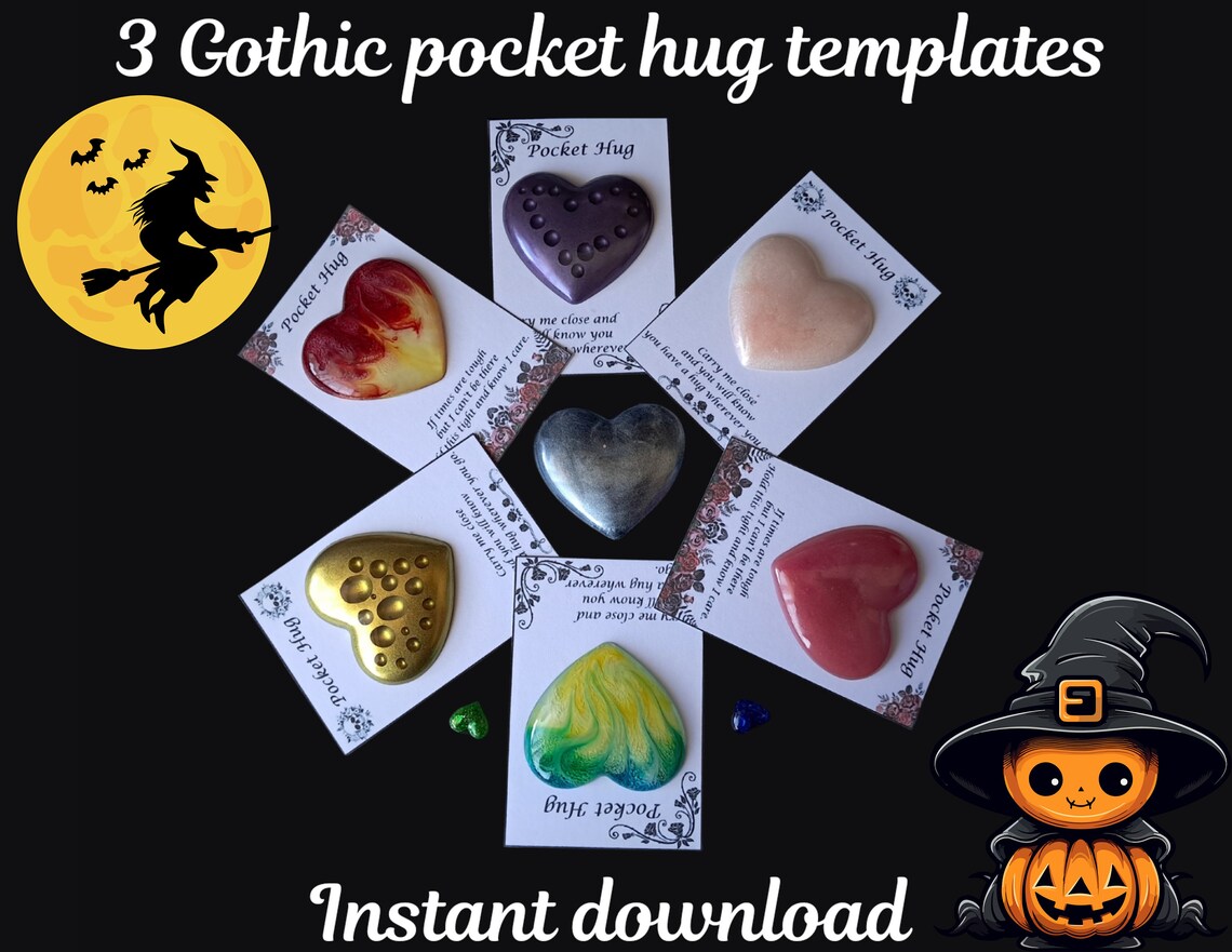 PDF File Instant Download: Printable Pocket Cards 2 Different Poems ...