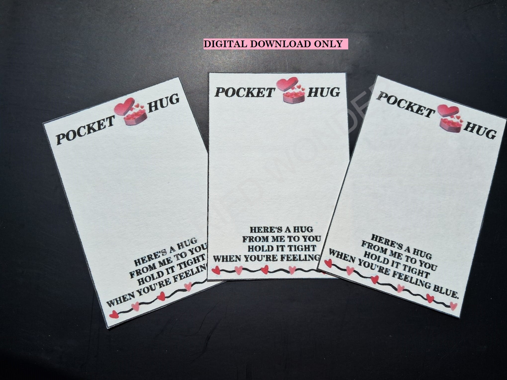 PDF File Instant Download: Printable Pocket Cards 3 Different Poems ...
