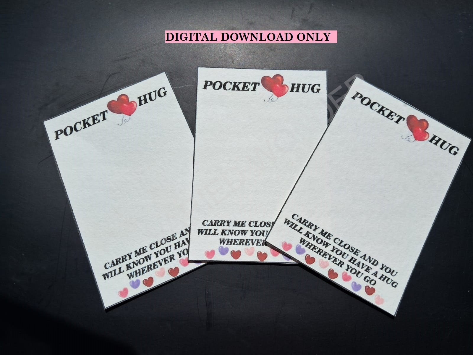 PDF File Instant Download: Printable Pocket Cards 3 Different Poems ...