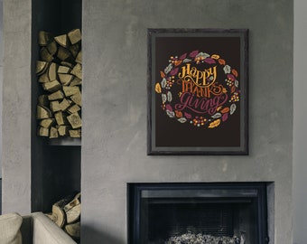 FALL PRINTABLE ART Set of 6 Fall Wall Decor Printable - Etsy