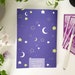 A5 Lined Moons and Stars Notebook, Handmade Starry Notebook, Cute Moons ...