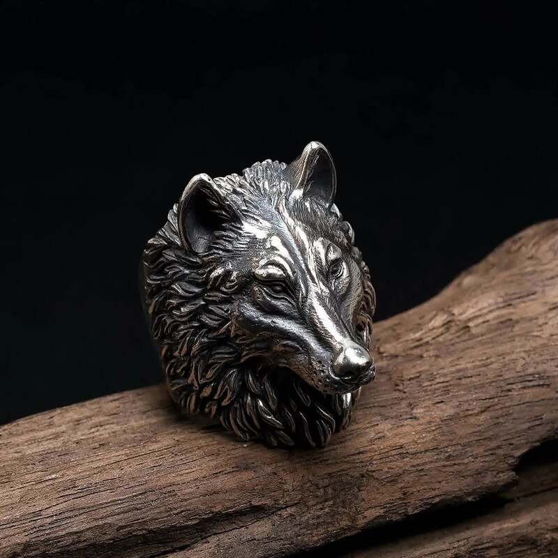 Wolf Rings for Men - Etsy