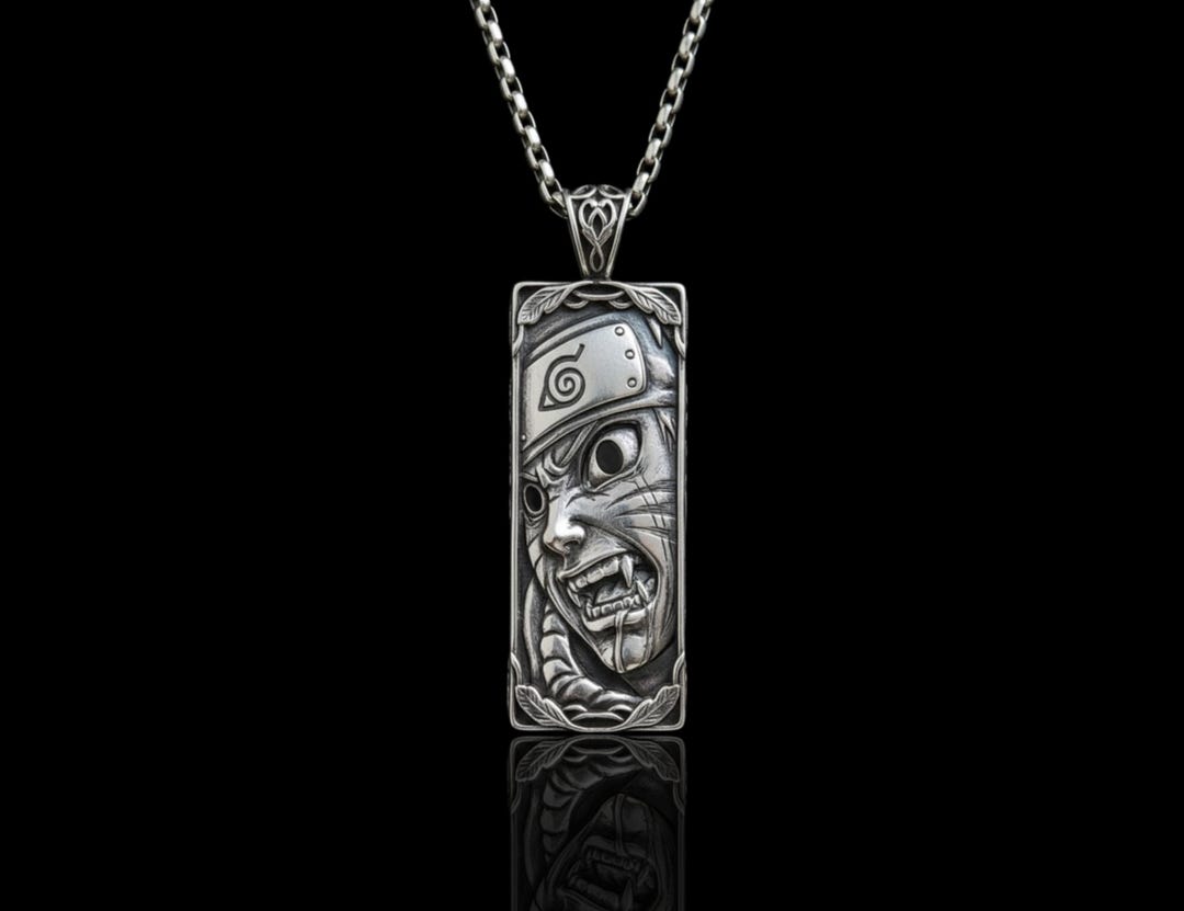925 Sterling Silver Naruto Pendant for Men & Women | Anime Ninja ...
