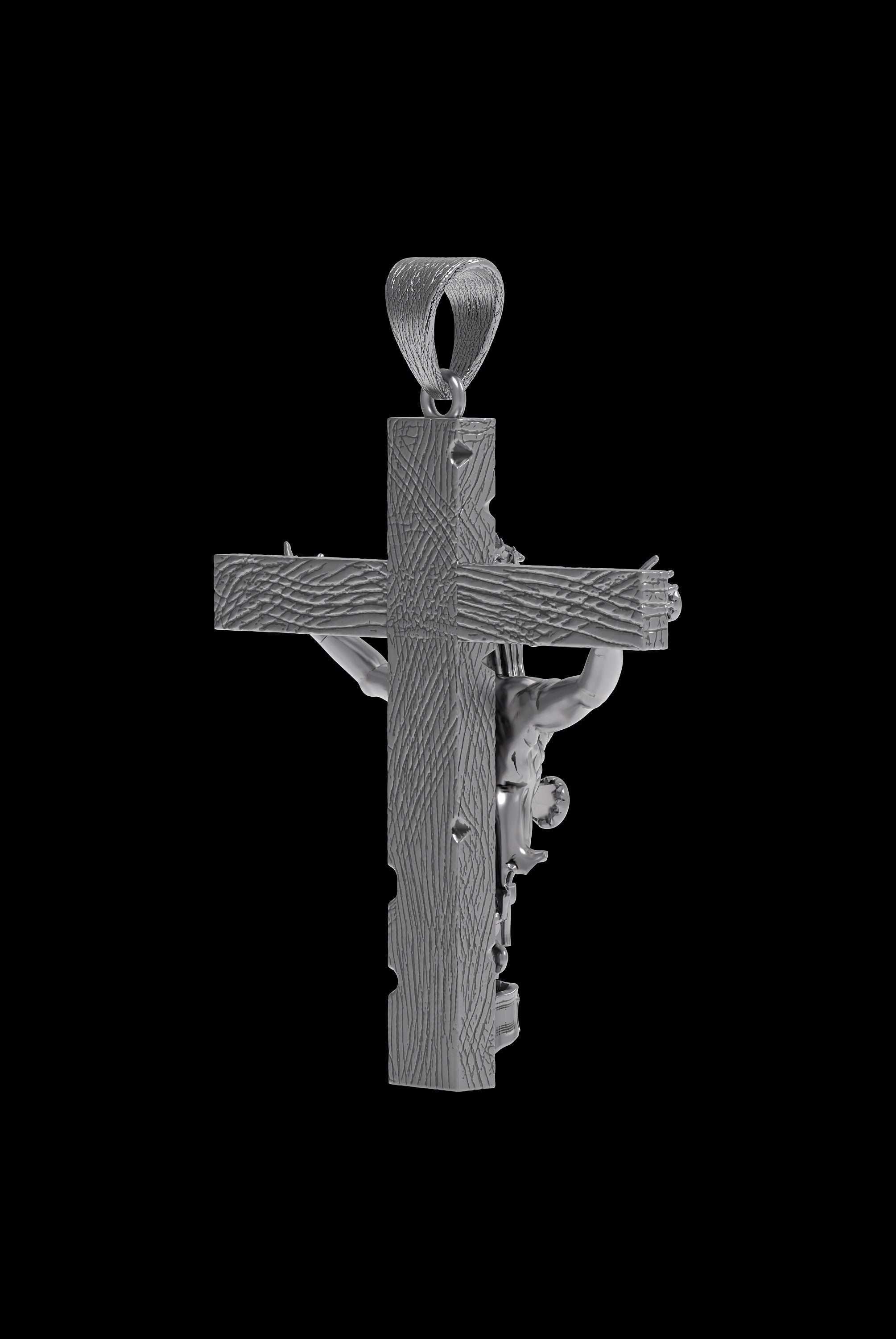 Jesus Skeleton 925 Starling/silver Skull Gothic Pendant Jesus Skeleton ...