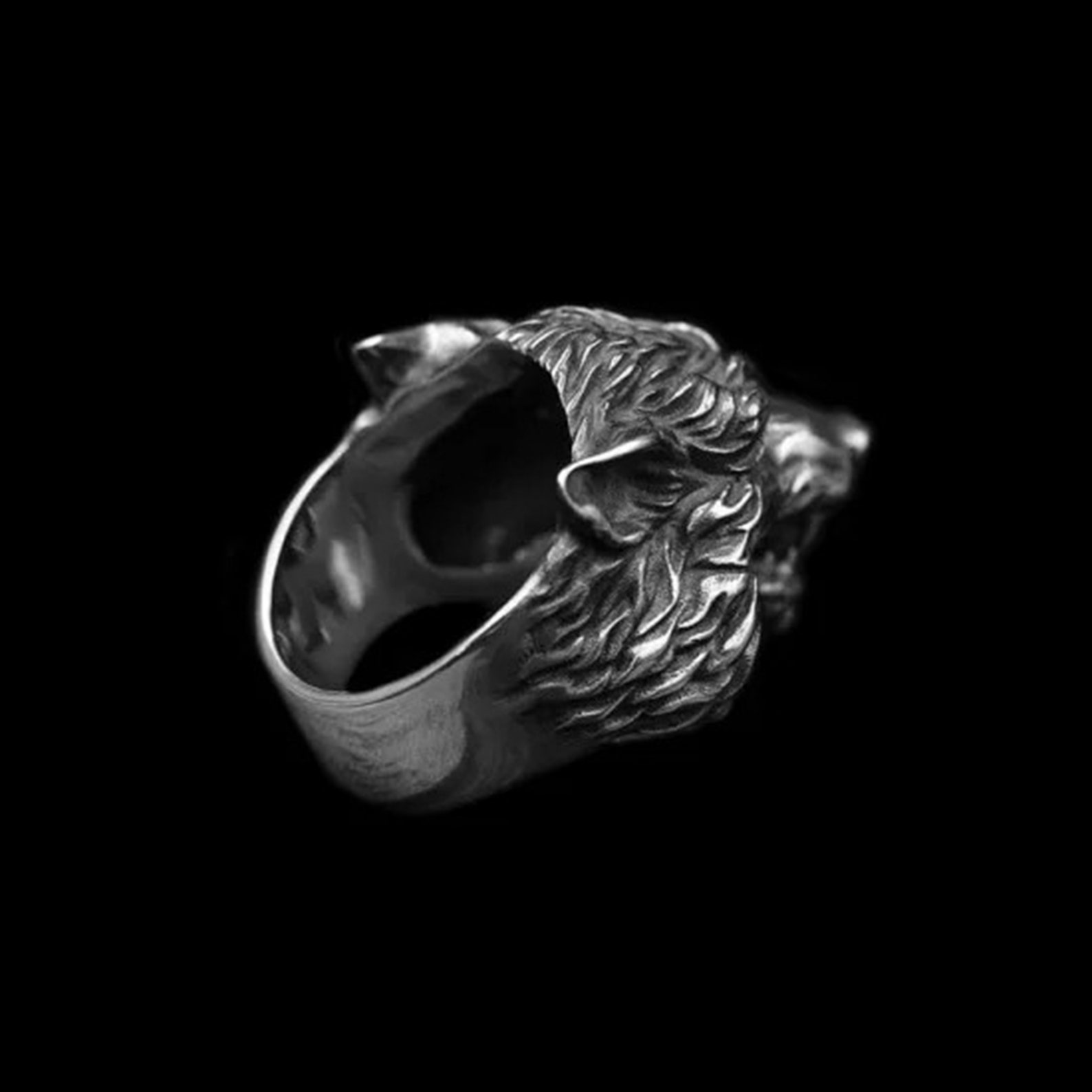 Wolf Ring, Handmade Sterling Silver Ring/animal Wrap Ring, Jewellery ...