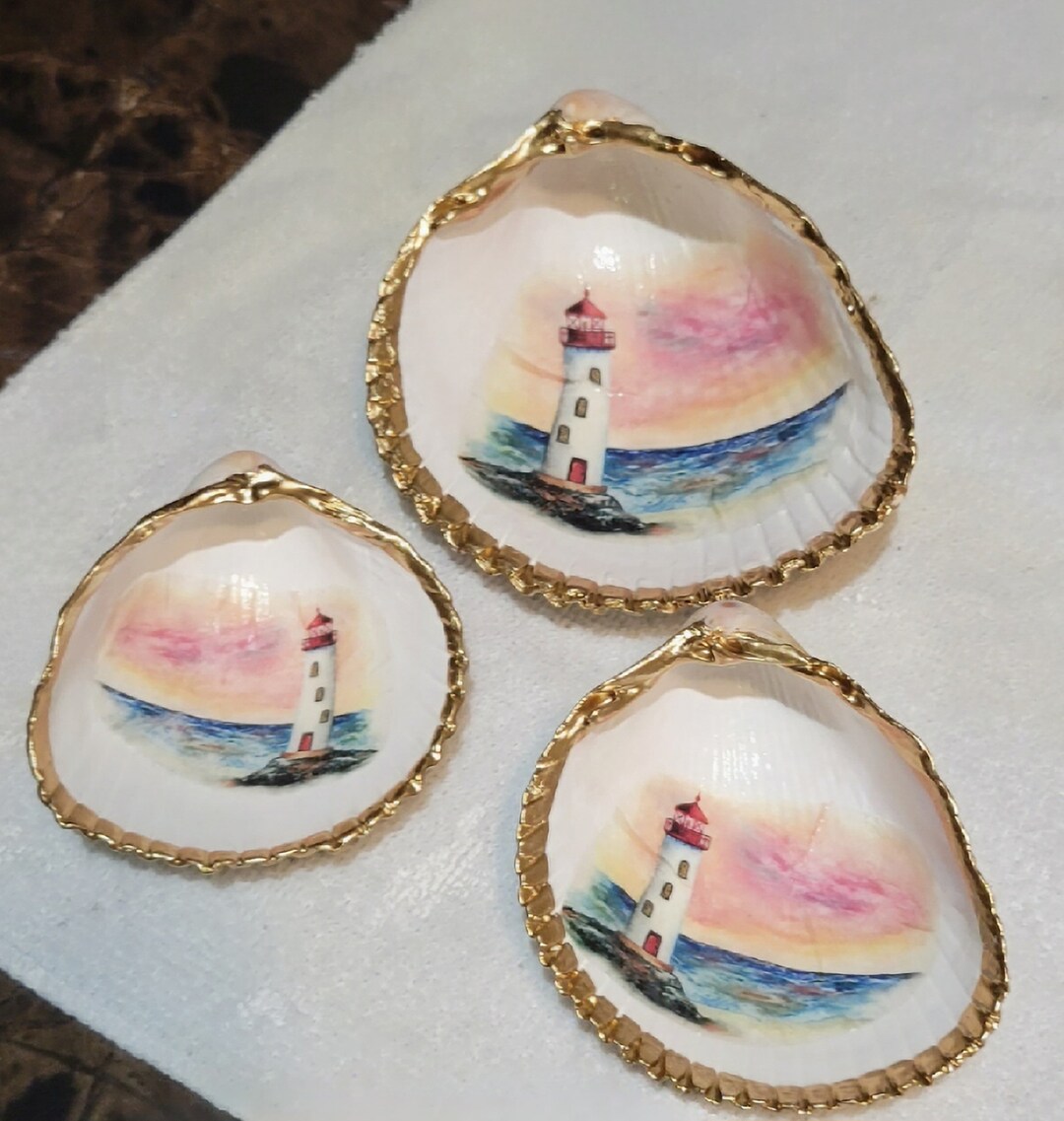 Sea Shell Trinket Dish - Etsy