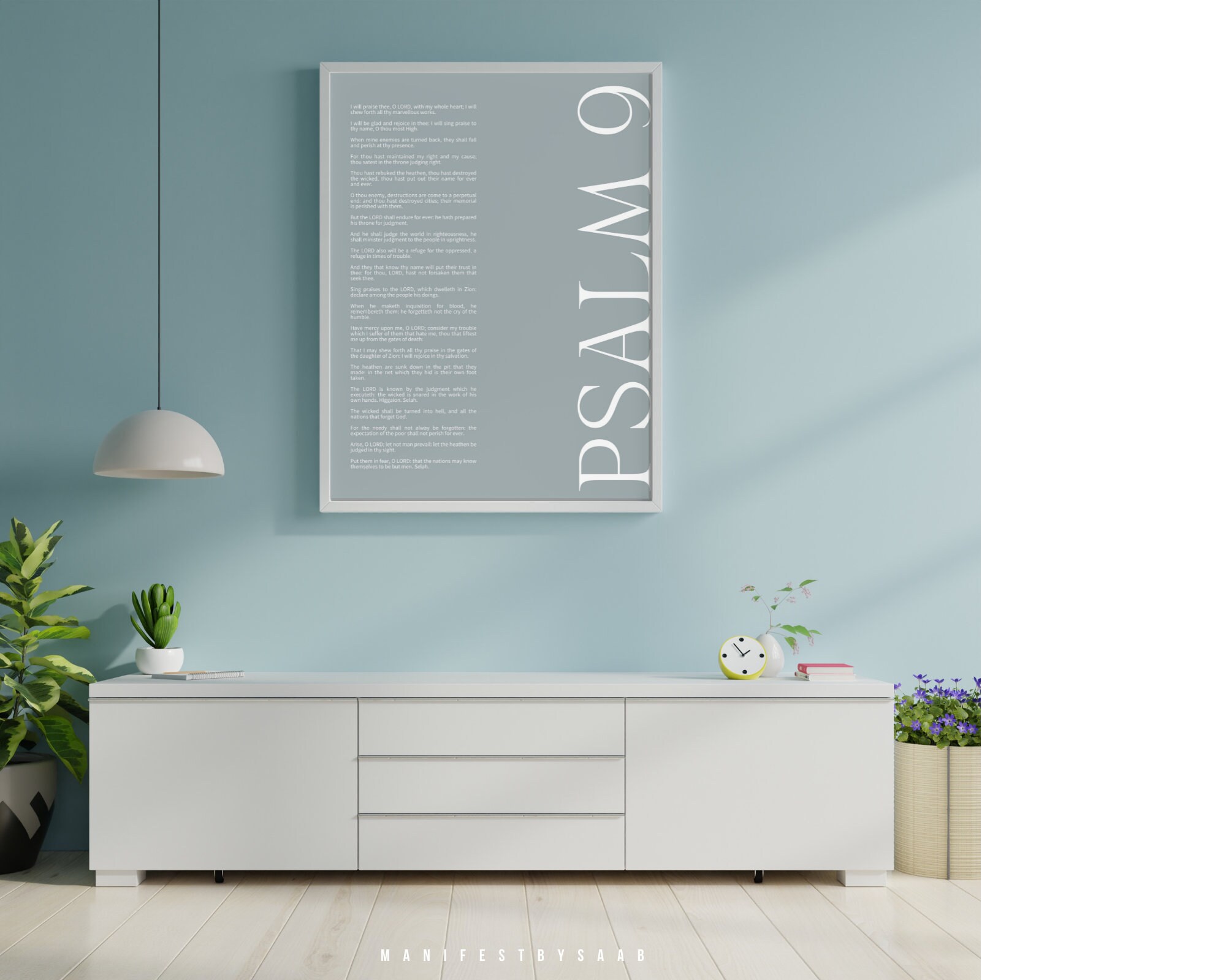 Psalm 9 KJV Bible Verse Wall Art Scripture Quote Print - Etsy
