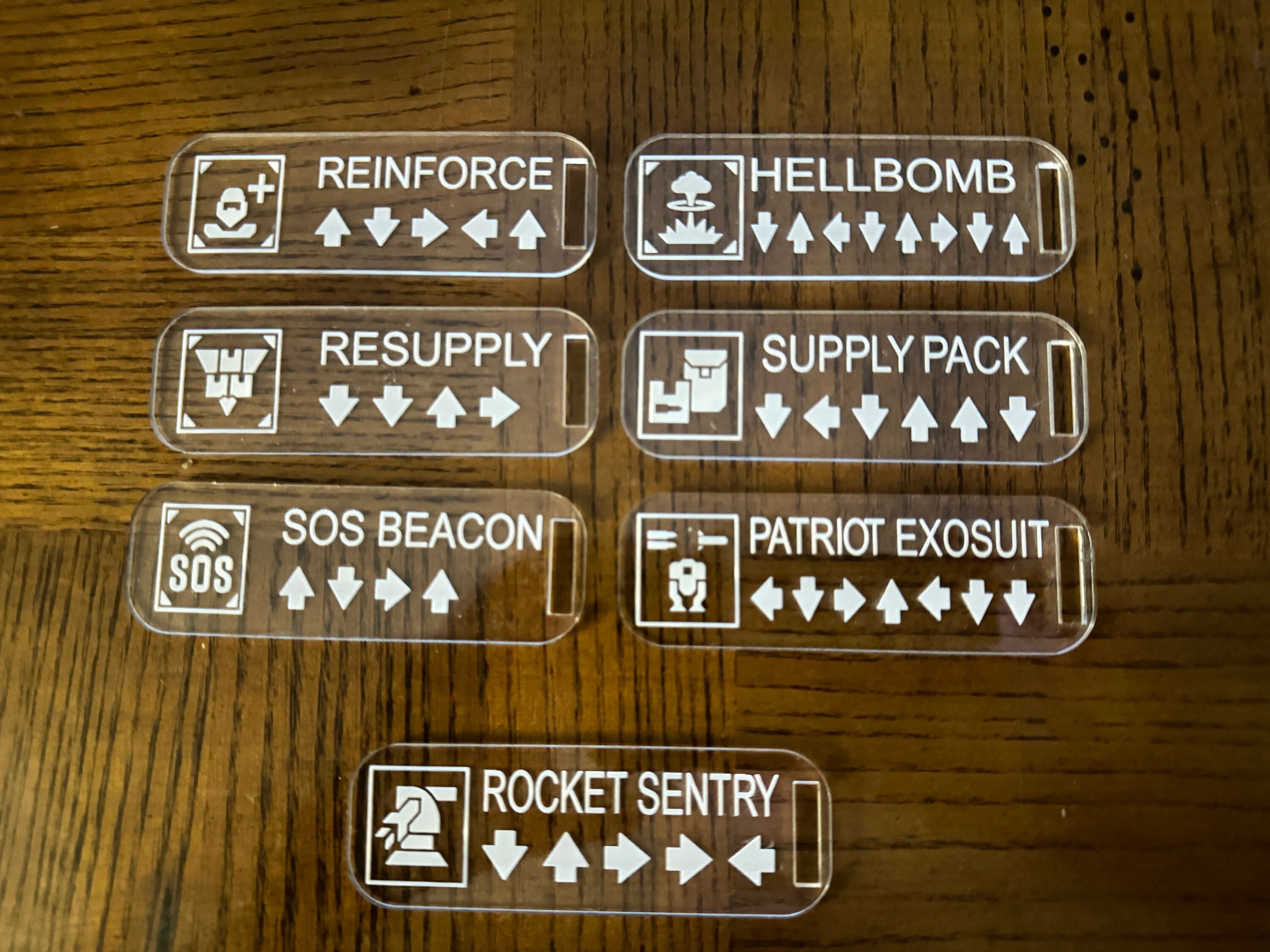 Helldivers 2 Stratagem Icon Name and Code Key Chains - Etsy