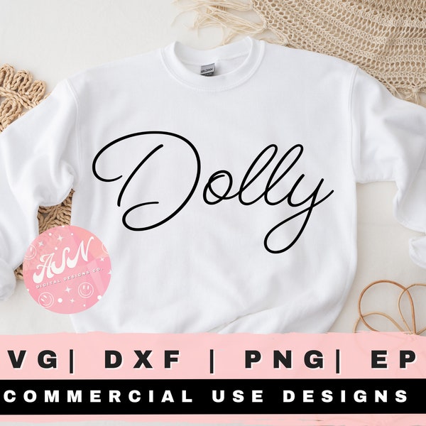 Dolly Signature Svg - Etsy