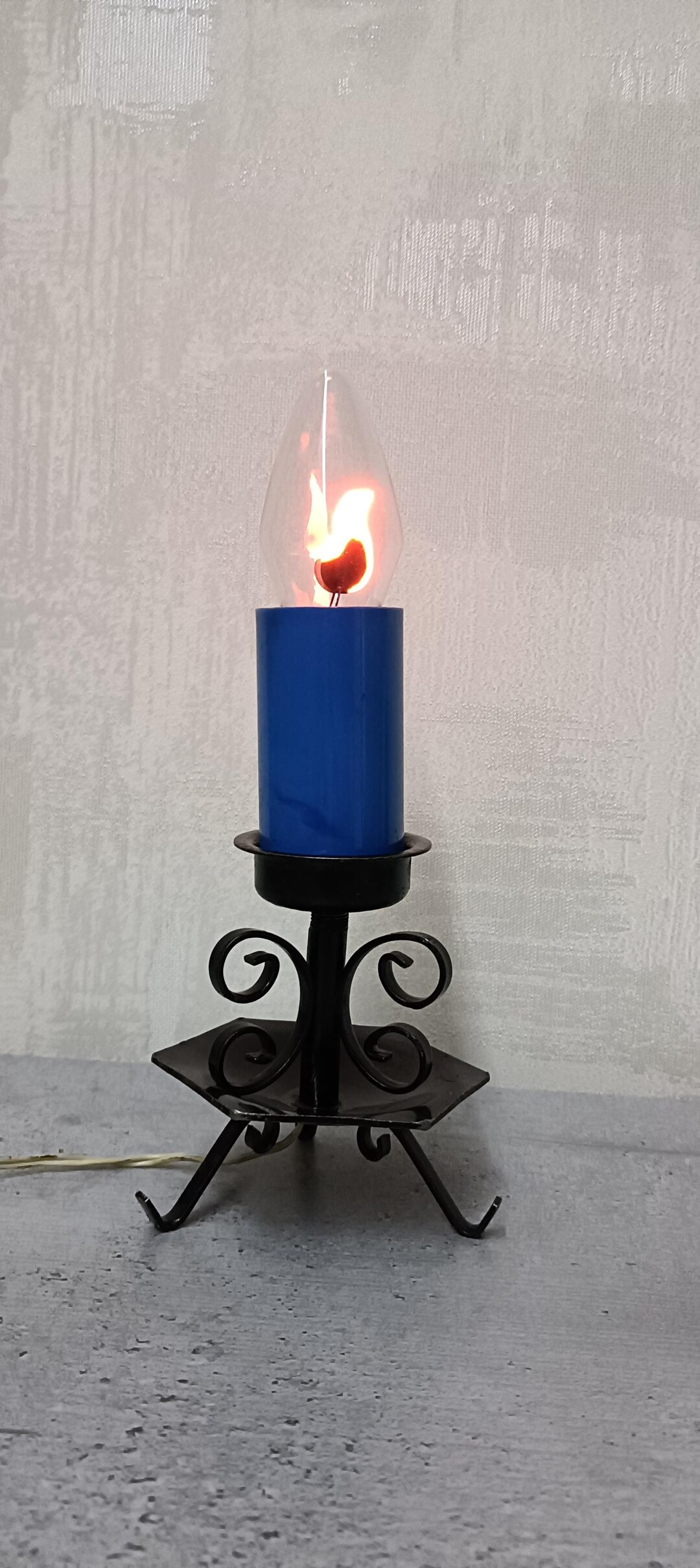 Night Light Soviet OGONEK. Vintage Lamp, Neon Light Bulb, Flickering ...