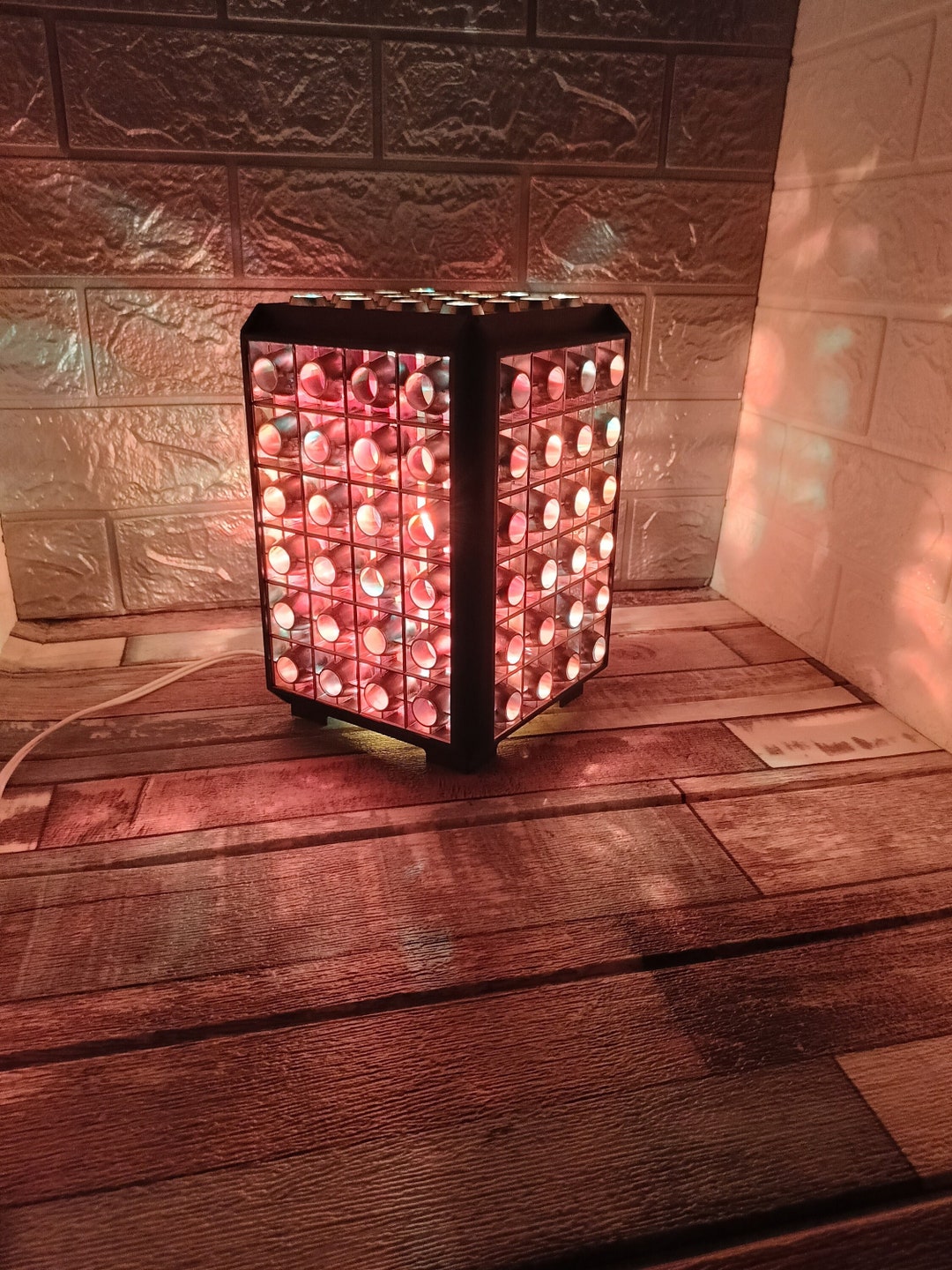 80's Disco Lamp.vintage Night Light.moving Lights Lamp.night Lamp.cozy ...