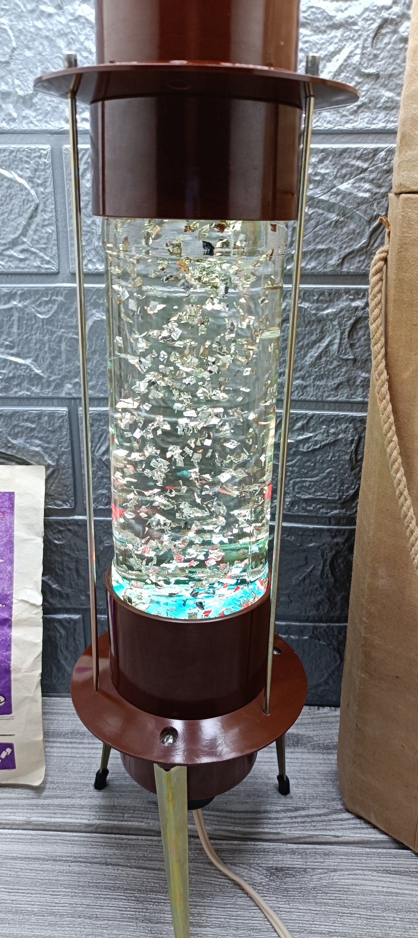 Lava Lamp Vintage 1970s Rare Soviet Scarlet Space Rocket Night Light ...