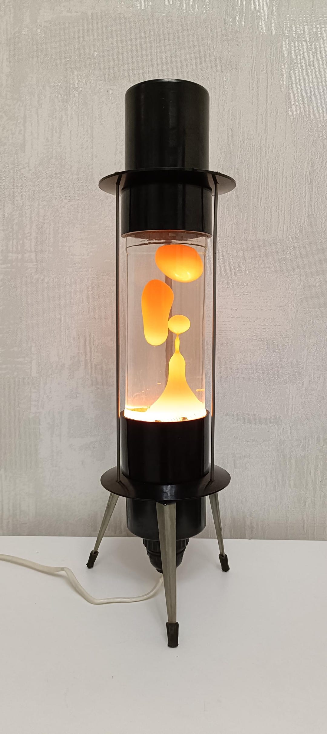Lava Lamp Vintage 1980s Rare Soviet Scarlet Space Rocket Night Light ...