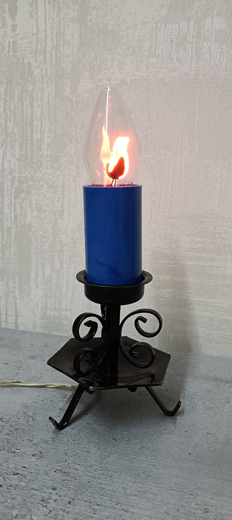 Night Light Soviet OGONEK. Vintage Lamp, Neon Light Bulb, Flickering ...