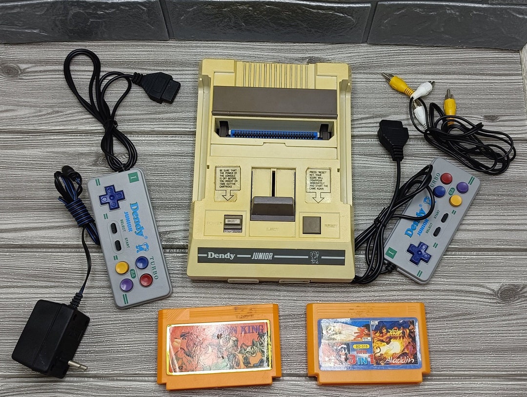Game Console. 8 bit Dendy Retro Nintendo NES Genesis Retro Combo Dual Console Game Cartridge Video Etsy