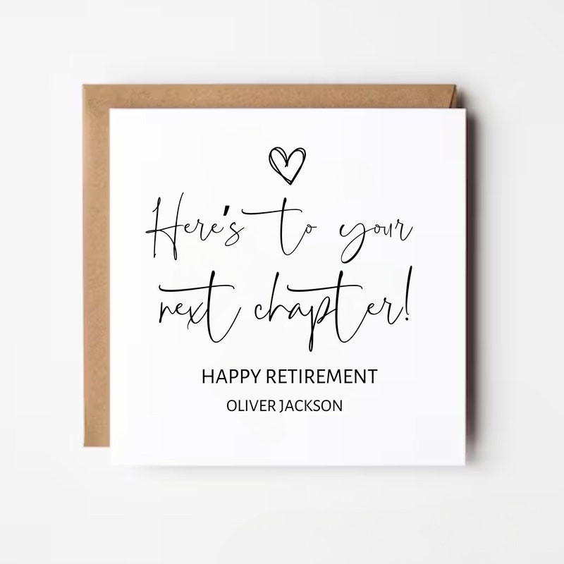 Retirement Card - Etsy
