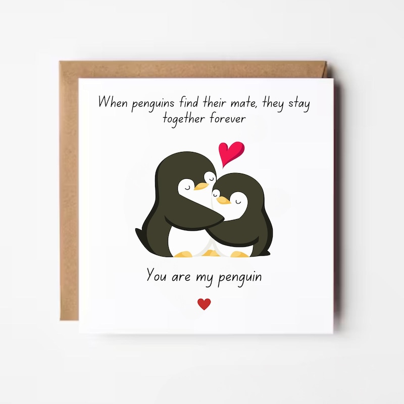 Penguin Love - Etsy
