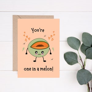 Food Pun Cards, Pack of 8 Funny Fruit and Vegetable Cards, Vegetable ...
