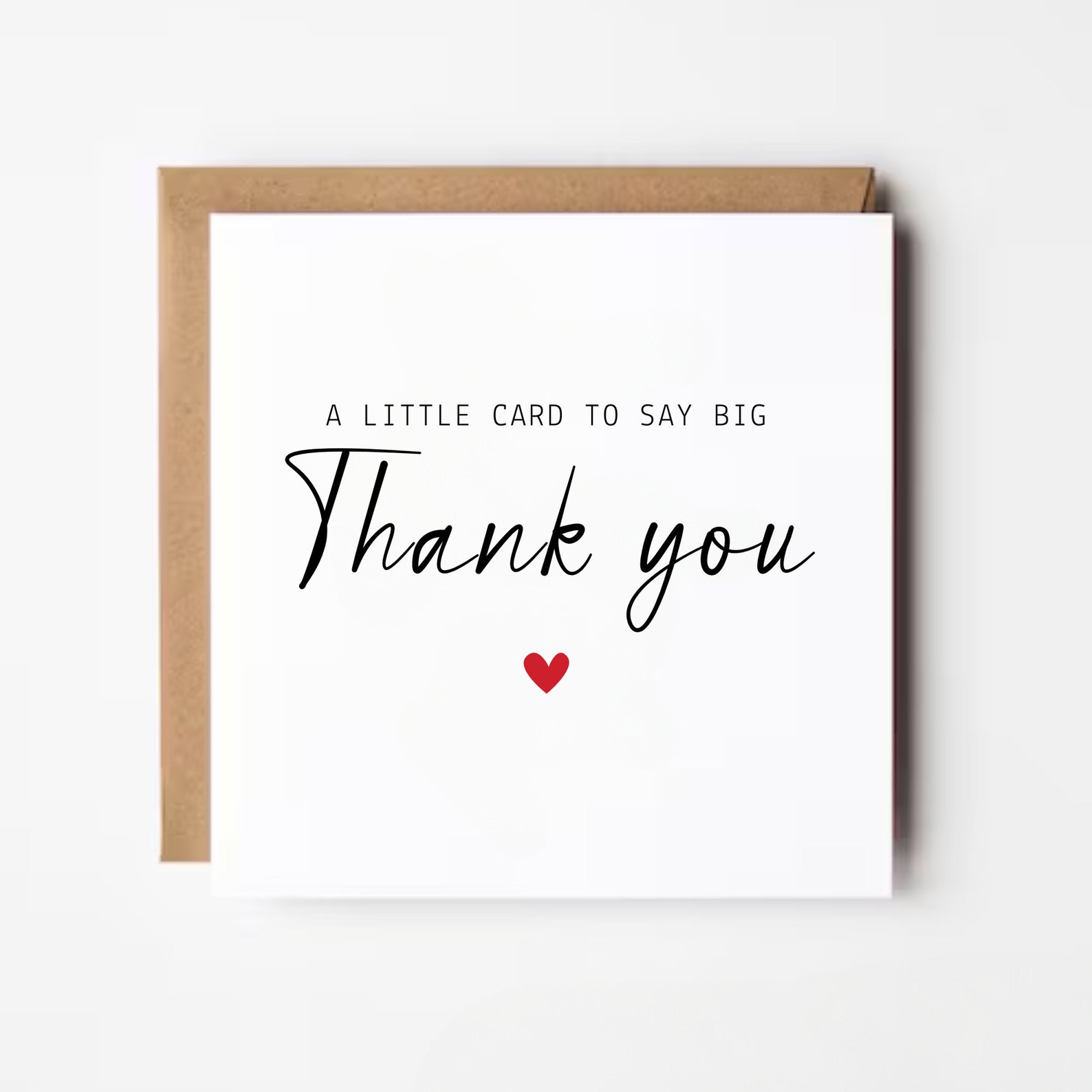Thank You Card, Thank You Notes, Friend Thank You Card, Personalised ...