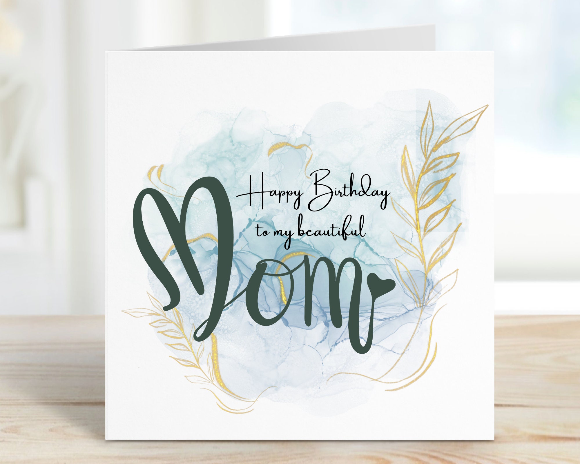 Happy Birthday Mom In Green