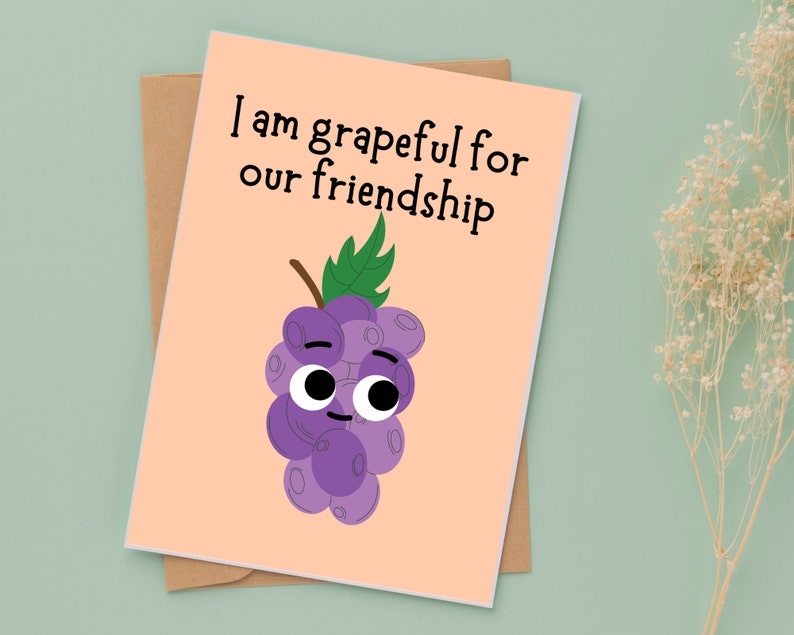 Food Pun Cards Pack of 8 Funny Fruit and Vegetable Cards - Etsy