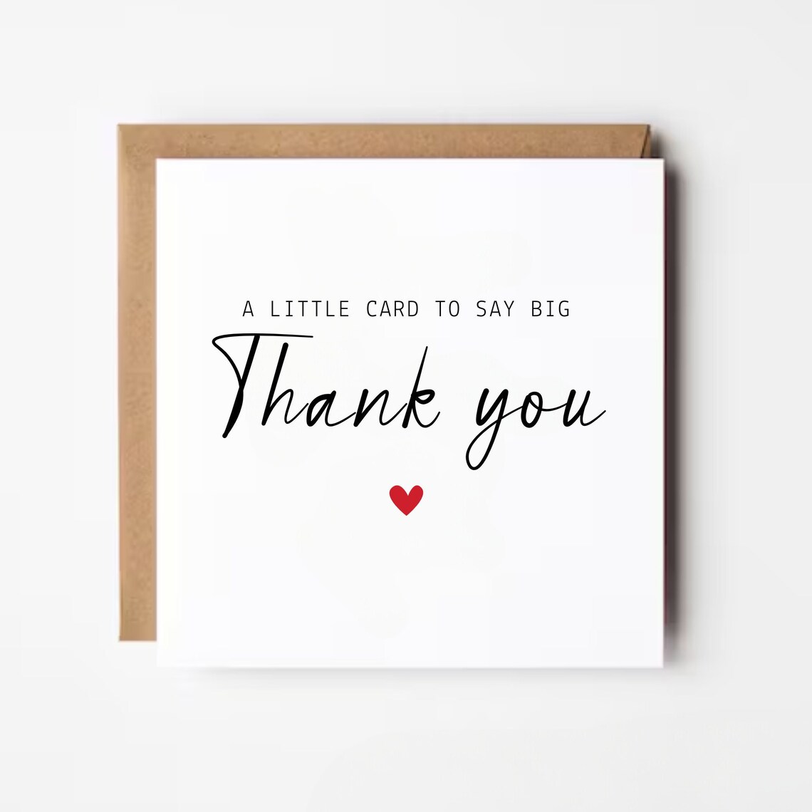 Thank You Card, Thank You Notes, Friend Thank You Card, Personalised ...