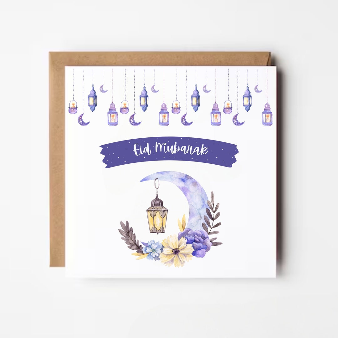 Personalised Eid Card, Happy Eid Card, Eid Ul Fitre, Eid Ul Adha, Eid ...