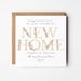 Personalised New Home Card - New Home Gift - Congratulations on Your ...