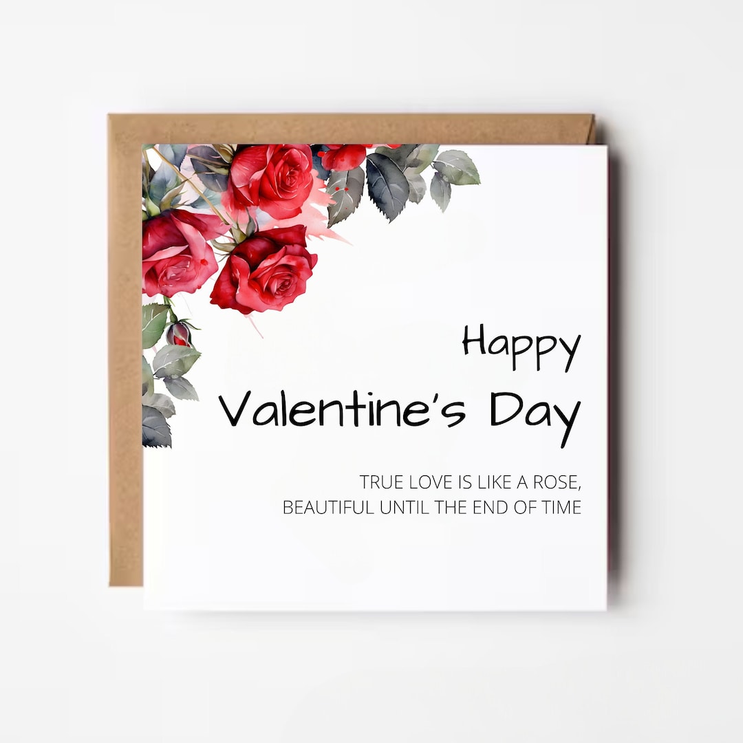 Happy Valentine's Day Card, Soulmate Card, Someone Special, Valentine's ...