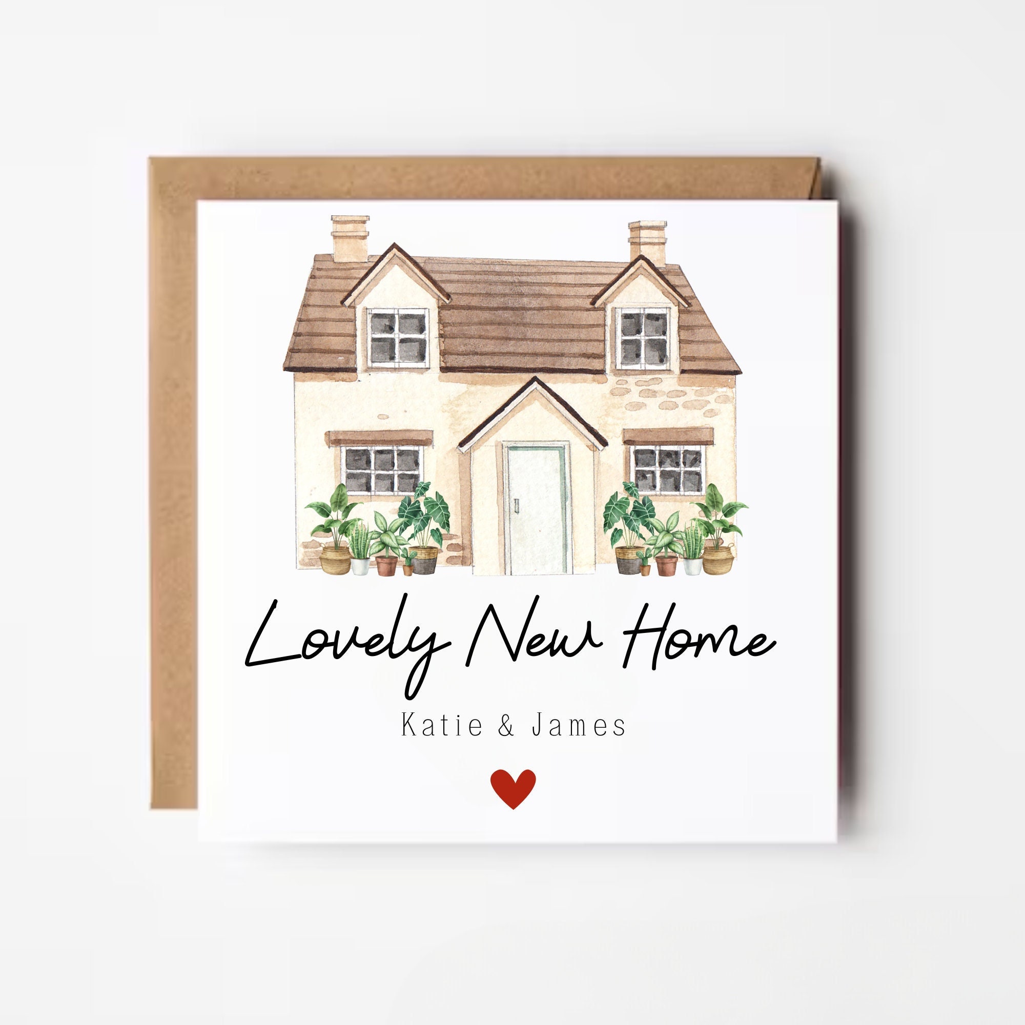 Personalised New Home Card, Happy New Home Card, Home Sweet Home Card ...