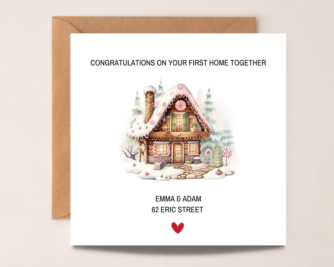 Personalised Congratulations on Your First Home Together Card, Happy ...